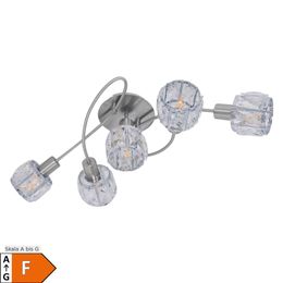 N&auml;ve N&auml;ve 5er LED Deckenleuchte "JOSEFA" L: 61cm stahl blank