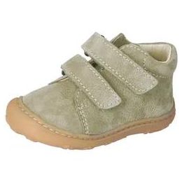 Lauflernschuh Pepino BY RICOSTA "CHRISY W WMS: Weit", Baby, Gr. 22, eukalyptus, Leder, Schuhe Lauflernschuh, Klettschuh, herausnehmb. Innensohle, Gr&ouml;&szlig;enschablone zum Download
