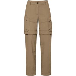 Vaude Neyland Cargo ZO Zipphose Damen - Gr&ouml;&szlig;e 44 - braun