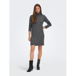 Jacqueline de Yong JDY Damen Strickkleid "JDYELANORA L/S COWLNECK DRESS KNT NOOS", grau, Gr. M, meliert, unifarben, Feinstrick, Obermaterial: 76% Polyacryl, 21%