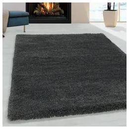 Hochflor-Teppich Ayyildiz Teppiche "FLUFFY 3500", grau, B:120cm H:50mm L:170cm, Polypropylen (PP), Teppiche, Langflor, Shaggy, uni, robust, auch in rund erh&auml;ltlich, Wohnzimmer
