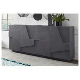 Sideboard Home Affaire "PING", grau (zement), B:162,5cm H:86cm T:44cm, Sideboards, Sideboard, Breite 162,5 cm