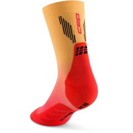 CEP Core Run Mid Socken Herren - Gr&ouml;&szlig;e 45-50 - rot