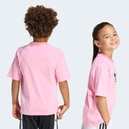 Jungen T-Shirt "GRAFIK TREFOIL LOCKERES", rosa, Gr. 116, adidas originals, Obermaterial: 100% Baumwolle, Shirts