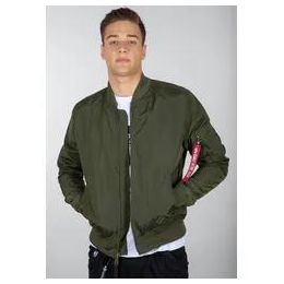 Bomberjacke Alpha Industries "MA-1 TT Light", Herren, Gr. S, gr&uuml;n (dunkelgr&uuml;n), Obermaterial: 100% Nylon, Futter: 100% Nylon, Jacken Bomberjacke