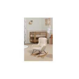 Vipack Kinder-Schaukelstuhl, Bezug Boucl&eacute; Beige