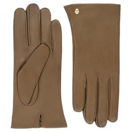 Roeckl Full Finger Gloves 'LISSABON' female Brown size 8.5