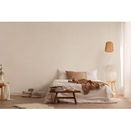 Livingwalls Vliestapete LIVING WALLS "Stories of Life Vliestapete Beige moderne Uni-Tapete", beige, B:0,53m H:0,02m L:10,05m, Vinyl, Vlies, Tapeten, f&uuml;r Esszimmer Flur und K&uuml;che Tapeten Wohnzimmer Schlafzimmer K&uuml;che