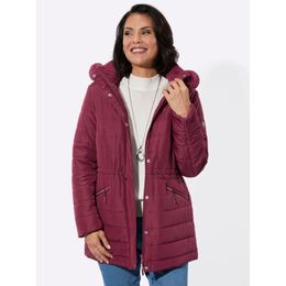 WITT Damen Steppjacke mit verdecktem Rei&szlig;verschluss, bordeaux, Gr&ouml;&szlig;e 19