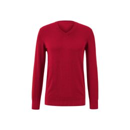 Tchibo - Pullover mit V-Ausschnitt - Herren - Gr. S - rot