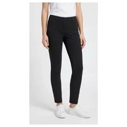Stoffhose MAC "SLIM", Damen, Gr. 36, L&auml;nge 32, schwarz, Jersey, Obermaterial: 63% Viskose, 33% Polyamid, 4% Elasthan, unifarben, slim fit kn&ouml;chellang, Hosen Stoffhose, Sommerhose im Five-Pocket Style