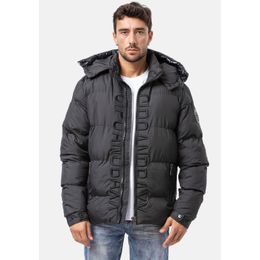 Cipo & Baxx CIPO & BAXX Herren Steppjacke, schwarz, Gr. L, unifarben, Web, Obermaterial: 100% Polyester, Jacken