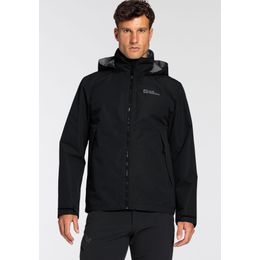 Jack Wolfskin Herren Funktionsjacke "ELDERBERG", schwarz, Gr. XXL, Obermaterial: 100% Polyester. Futter: 100% Polyester. Netzfutter: 100% Polyester,