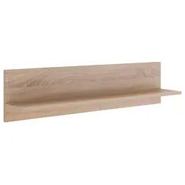 Wandboard KOCHSTATION "KS-Samos", braun (eichefarben), B:100cm H:24cm T:18cm, Holzwerkstoff, Regale, Wandboard, 100 cm breit
