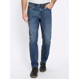 Marco Donati Herren 5-Pocket-Jeans mit kontrastfarbenen N&auml;hten, blue-stone-washed, Gr&ouml;&szlig;e 30