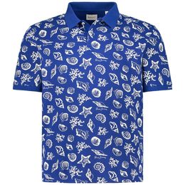Gro&szlig;e Gr&ouml;&szlig;en Gant Poloshirt mit Motiv-Print Farbe blau Gr&ouml;&szlig;e: 3XL