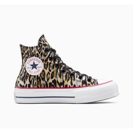 Converse Damen Sneaker "CHUCK TAYLOR ALL STAR LIFT", Gr. 36schwarz, tan, wei&szlig;, Textil, Schuhe