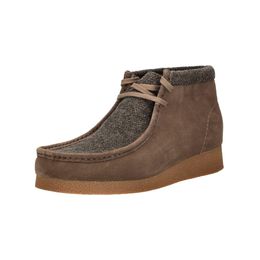 Clarks Herren Stiefelette "Clarks Stiefelette Veloursleder", Gr. 43, braun, Veloursleder, Schuhe