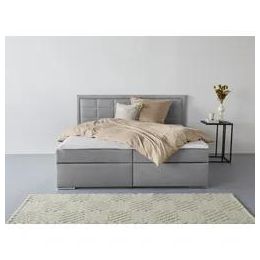 Boxbett Collection AB "Athena", OTTOs Choice, Topseller wahlweise mit Bettkasten", grau, B:193cm L:206cm, Komplettbetten, Boxspringbett, inkl. Topper bei Ausf&uuml;hrung mit Matratze, in H&auml;rtegraden H2, H3, H4, Topseller