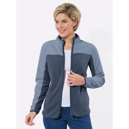 WITT Damen Fleecejacke mit Antipilling-Ausr&uuml;stung, rauchblau, Gr&ouml;&szlig;e 36