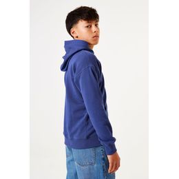 Garcia Jungen Hoodie, blau, Gr. 128, unifarben, Sweatware, Obermaterial: 100% Baumwolle, Sweatshirts, mit Kapuze, for Boys
