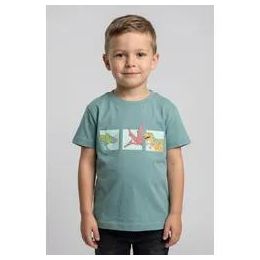 T-Shirt Blue Seven, Jungen, Gr. 116, multipack 1, Single Jersey, Obermaterial: 100% Baumwolle, bedruckt, unifarben, Basic normal, Rundhals, Shirts T-Shirt, Basic-Schnitt, ohne Verschluss, bedruckte und unifarbene Optik