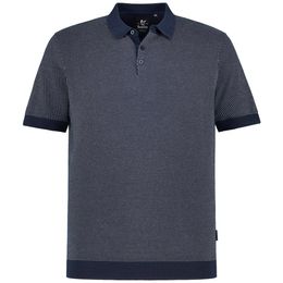 Gro&szlig;e Gr&ouml;&szlig;en Hajo Poloshirt mit Allover-Muster Farbe marine Gr&ouml;&szlig;e: 3XL