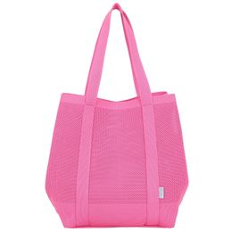 Henkeltasche Fritzi aus Preussen "Meshy Shopper", Herren, Gr. B/H/T: 18cm x 34cm x 44cm, pink, Kunstfaser, unifarben, Taschen, mit variierbarer Form