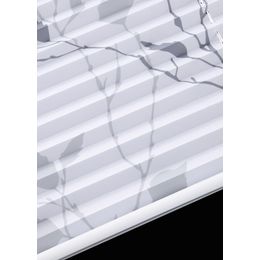 bonprix Plissee mit Bl&auml;tterranken, grau, Gr.210x80 cm, Plissee mit sch&ouml;nen Bl&auml;tterranken