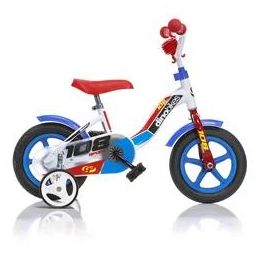 Kinderfahrrad DINO BIKES "10" stabiler Stahl-Rahmen, St&uuml;tzr&auml;der, kindgerecht" Gr. 16, wei&szlig;, Fahrr&auml;der, Kinder, 16cm, 10 Zoll (25,40cm), mit St&uuml;tzr&auml;dern, Hupe und Schutzblechen