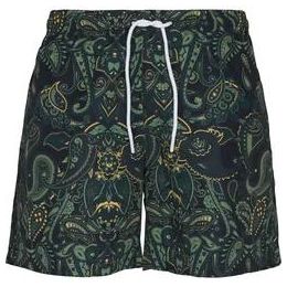 Badeshorts Urban Classics "Urban Classics Herren Paisley Swim Shorts", Herren, Gr. S, US-Gr&ouml;&szlig;en, paisley, 100% Polyester, Badehosen Badeshorts