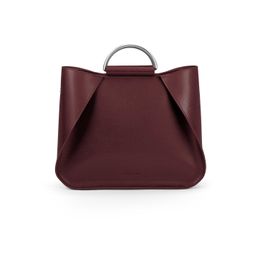 Henkeltasche Gretchen "Erica Tote", Damen, Gr. B/H/T: 34,5cm x 29cm x 15cm, rot (bordeaux), Leder, unifarben, Taschen, aus italienischem Rindsleder