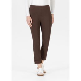 Stehmann Damen 3/4-Hose "Igor", braun, Gr. 34, Web, Obermaterial: 72% Viskose, 25% Polyamid, 3% Elasthan, Hosen, in Gr&ouml;&szlig;en 32 bis 52, aus Viskose mit