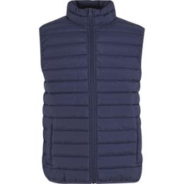 Urban Classics Herren Steppweste "Urban Classics Basic Light Weigh Vest", blau, Gr. 4XL, 100% Polyester, Westen