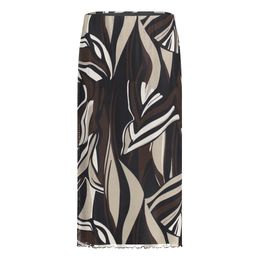 Betty Barclay Damen Midirock "Damen mit Gummizug"taupe, schwarz, Gr. 44, Obermaterial: 95% Polyester, 5% Elasthan. Futter: 95% Viskose, 5% Elasthan,