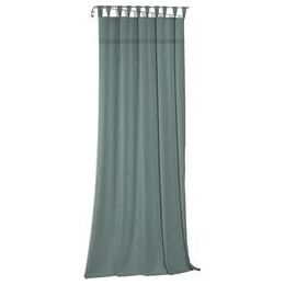 Vorhang WIRTH "Wiessee" Gr. 5, gr&uuml;n, B:150cm H:245cm, Jacquard, Baumwolle, Leinen, Modal, Gardinen