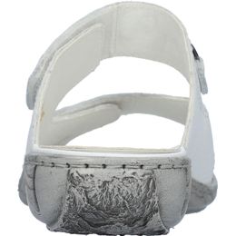 Waldl&auml;ufer WALDL&Auml;UFER Damen Pantolette "GARDA", Gr. 8,5wei&szlig;, Nappaleder, unifarben, Basic, Schuhe, Sommerschuh, Hausschuh, Komfortschuh in Bequemweite G (= weit)