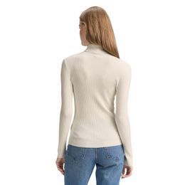 Damen Rollkragenpullover, wei&szlig;, Gr. XXL, Tom Tailor Denim, unifarben, Feinstrick, Obermaterial: 70% Viskose, 30% Polyamid, Pullover, in Strick-Optik