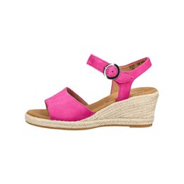 Gabor COMFORT Damen Keilsandalette "Gabor Comfort Sandalen Leder", Gr. 40,5pink, Leder, Schuhe