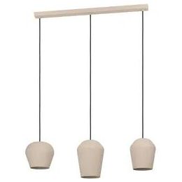 Eglo H&auml;ngeleuchte "CAMBAITO Pendellampe, Stahl, E27, IP20, Esszimmerlampe, H&auml;ngelampe", beige (sand), H: 110cm, 1 Stk., Leuchten, H&auml;ngeleuchte f&uuml;r Esstisch - Esstischleuchte - f&uuml;r Esszimmer, H&auml;ngeleuchte