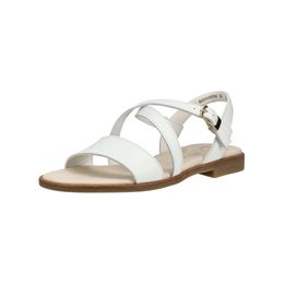 Paul Green Damen Riemchensandale "Paul Green Sandalen Glattleder", Gr. 39wei&szlig;, Glattleder, Schuhe