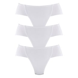 Petite Fleur Shapingtanga (3 Stck.) Damen Gr&ouml;&szlig;e XS wei&szlig;