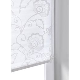 bonprix Sichtschutzrollo mit Rankendruck, wei&szlig;, Gr.210x80 cm, Zeitloser Rankendruck