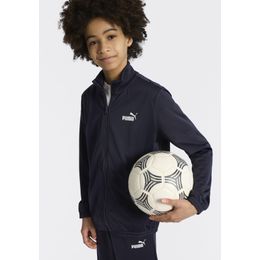 Puma Jungen Trainingsanzug "POLY SUIT B"new navy, Gr. 128, unifarben, Trikot, Obermaterial: 100% Polyester, Sportanz&uuml;ge, zweiteiliges Set mit Jacke