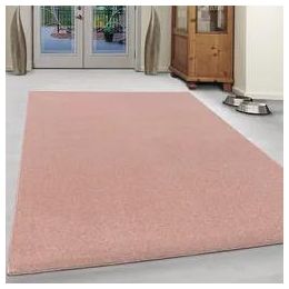 Teppich Ayyildiz TEPPICHE "ATA", rosa (ros&eacute;), B:80cm H:10mm L:250cm, Kunstfaser, Teppiche, Teppich, Kurzflor, uni, gro&szlig;e Farbauswahl, robust, auch als L&auml;ufer und in rund