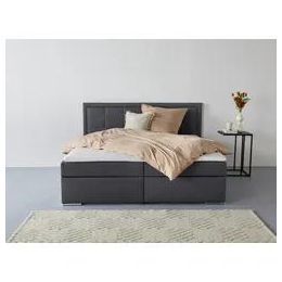 Boxbett Collection AB "Athena", OTTOs Choice, Topseller wahlweise mit Bettkasten", grau (anthrazit), B:193cm L:206cm, Komplettbetten, Boxspringbett, inkl. Topper bei Ausf&uuml;hrung mit Matratze, in H&auml;rtegraden H2, H3, H4, Topseller