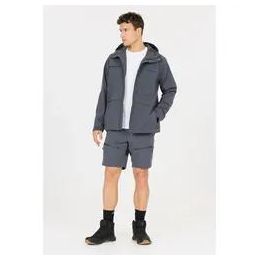 Outdoorjacke WHISTLER "Liel", Herren, Gr. 4XL, dunkelgrau, 100% Polyester, unifarben, normal, hoch geschlossener Ausschnitt, Jacken Outdoorjacke, Getapte N&auml;hte