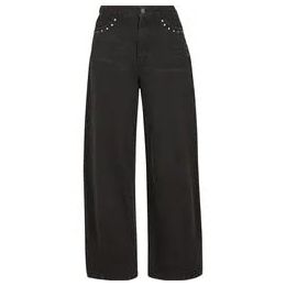 Bequeme Jeans Karl Kani "Karl Kani Signature Baggy Denim Pants", Damen, Gr. 30, Normalgr&ouml;&szlig;en, schwarz, 100% Baumwolle, unifarben, normal, Jeans