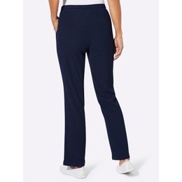 Classic Basics Damen Schlupfhose, blau, Gr. 26, unifarben, 97% Polyester, 3% Elasthan, Hosen