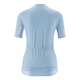 Gonso Damen Radtrikot "Road Jersey W"aquablau, Gr. 44, 84% Polyester, 16% Elasthan, Trikots, Damen Fahrradtrikot kurzarm, Full-Zip Trikot,